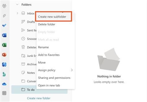How To Create Subfolders In Outlook - Watson Media